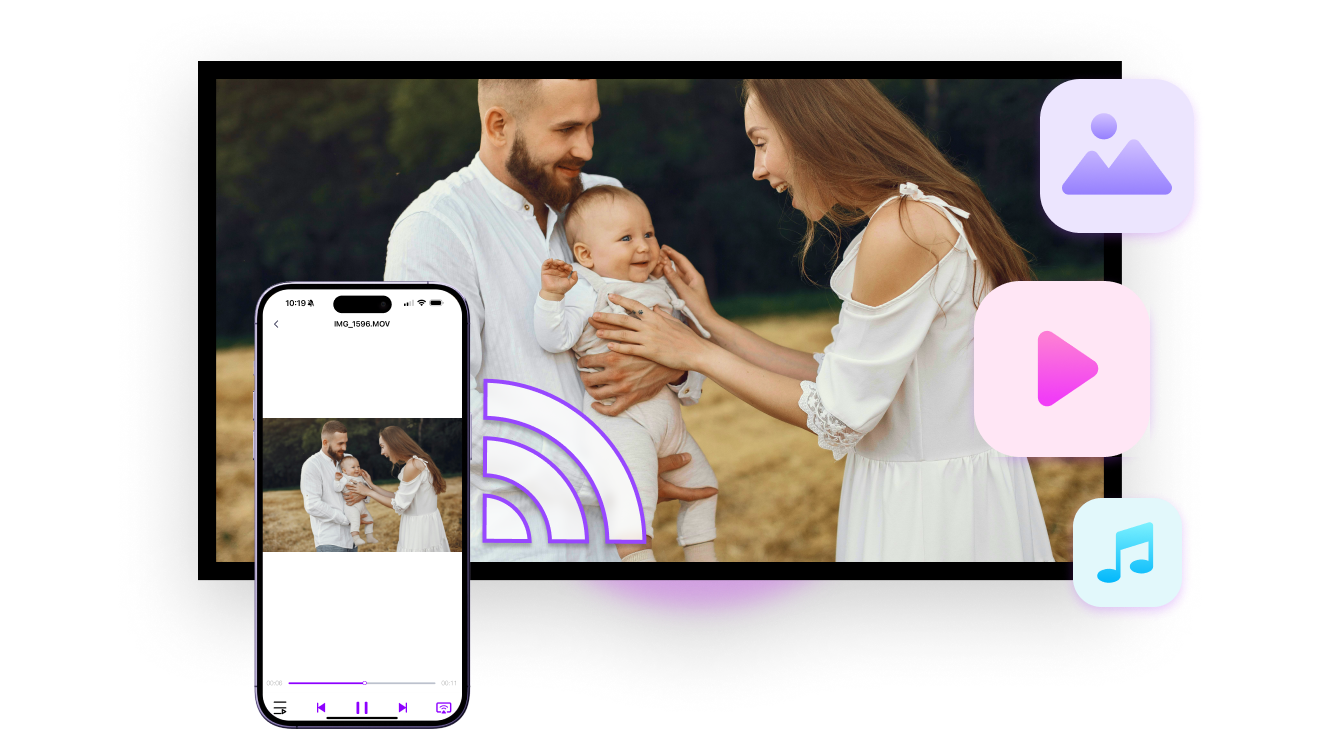 Helyi fényképek, videók és zenék streamelése eszközökön keresztül | 1001 TVs